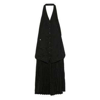 Helmut Lang Halter-Weste Kleid - - Dresses - Damen - Schwarzk - 2XS