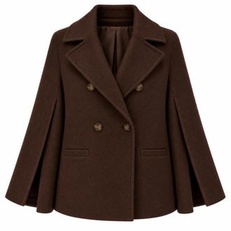 Loro Piana Doppelreihiger Cabanjacke - - Coats - Damen - Braun - M