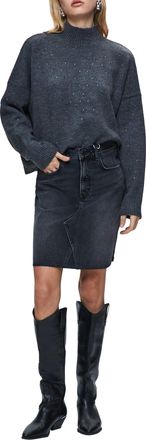 LTB Jeans Jeans Serissa Jeansrock in Grau hergestellt aus Baumwollmischung, Gr&ouml;&szlig;e M