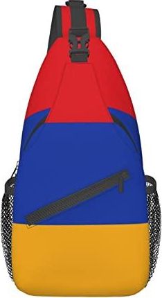 Generic Sac &Agrave; Bandouli&egrave;re Drapeau Arm&eacute;nien Petit Sac &Agrave; Bandouli&egrave;re Multifonctionnel Avec Bretelles R&eacute;glables Sacoche Homme, Pour Office, Sports, Randonn&eacute;e