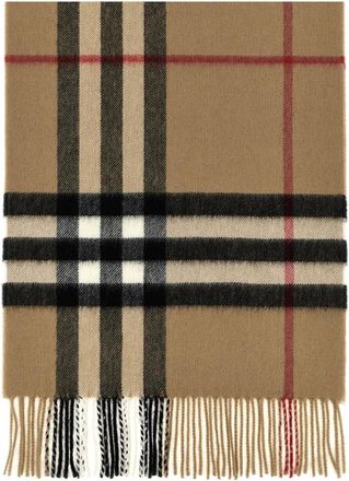 Burberry Homme, Accessoires, Beige, Taille: ONE Size Check Cashmere Scarf