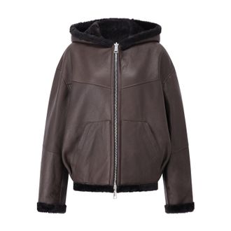 Halfboy Wendejacke mit Kapuze aus Leder