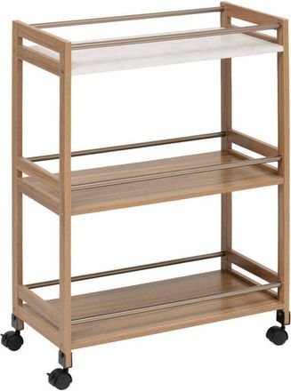 5five Simply Smart Desserte 3 niveaux come l30cm bois et effet marbre - 5five