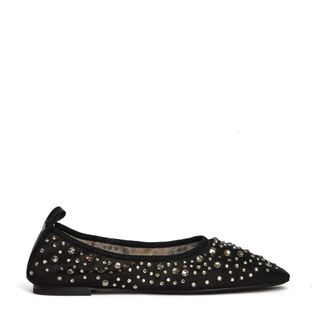 Tory Burch Schwarze Ballerinas mit schimmernden Steinen - - Shoes - Damen - Schwarzk - 35 EU