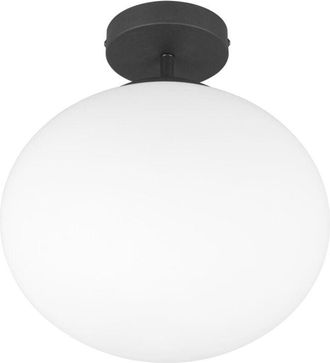 Trio Plafonnier design, Lampe de plafond verre et m&eacute;tal Fomento Noir en Verre
