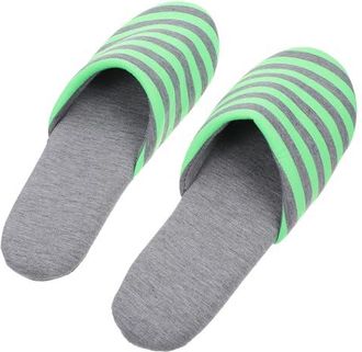 BESPORTBLE Baluue Pantoufles Pliables L&eacute;g&egrave;res en Coton Vertes pour Femmes Pantoufles de Voyage Confortables et Respirants Adapt&eacute;es pour H&ocirc;tel Maison et D&eacute;placeme