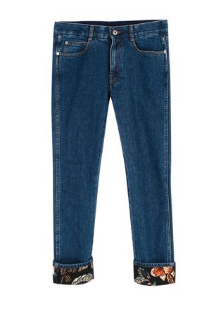 Stella McCartney Embroidered Hem Boyfriend Jeans Size XS