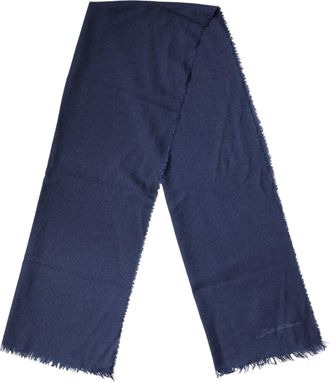 Dolce & Gabbana Scarf Blue Cashmere Neck Wrap Shawl Men
