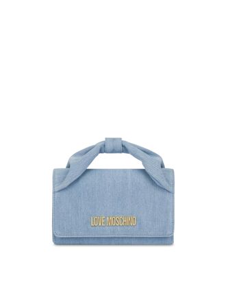 Love Moschino Hellblaue Denim-Tasche