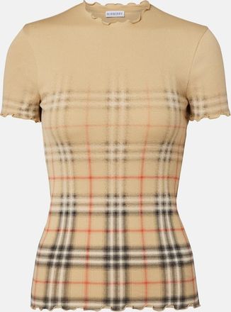 Burberry Top Burberry Check aus Baumwolle