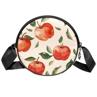 Generic Sac &agrave; bandouli&egrave;re Circle pour femme, petit sac &agrave; bandouli&egrave;re avec fermeture &eacute;clair, bretelles r&eacute;glables, style d&eacute;contract&eacute;, pour femmes et filles