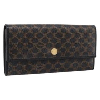 Celine Portefeuille long vintage doccasion - Femme - Pre-owned - Brun - Taille: ONE Size