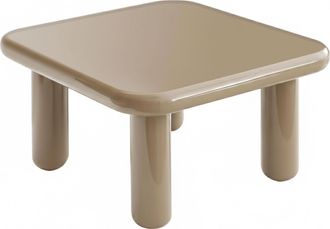 Oviala Couchtisch, quadratisch, 75 cm, MDF, lackiert, Taupe