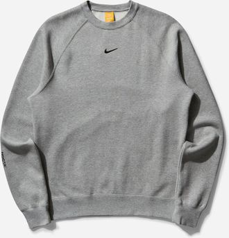 Nike Men s NOCTA Fleece Crewneck Sweatshirt Dark Grey Heather