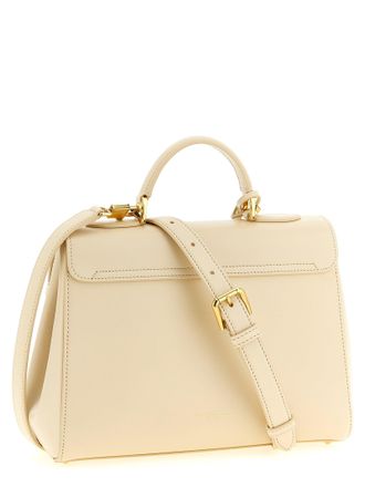 Dolce & Gabbana Womens Marlene Top Handle Bag White Lamb Leather