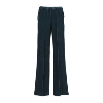 Forte_Forte Zweifarbige Jade-Hose - - Trousers - Damen - Gr&uuml;n - S