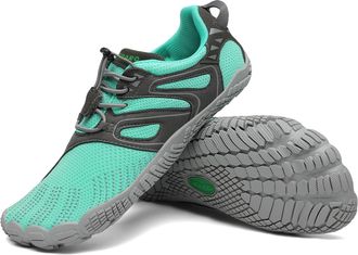 Saguaro Barfu&szlig;schuhe Damen Barfussschuhe Herren Outdoor Zehenschuhe Barefoot Shoes Mit Zero-Drop Solhe, Vitality IV - Barfu&szlig;schuhe St.6 Blau/N,Gr.42