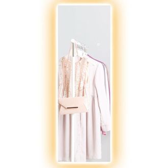 HOMCOM Ganzk&ouml;rperspiegel 40 x 120 cm mit LED-Beleuchtung Standspiegel Wandspiegel Spiegel Bodenspiegel f&uuml;r Wohnzimmer, Schlafzimmer, Flur, Transparent