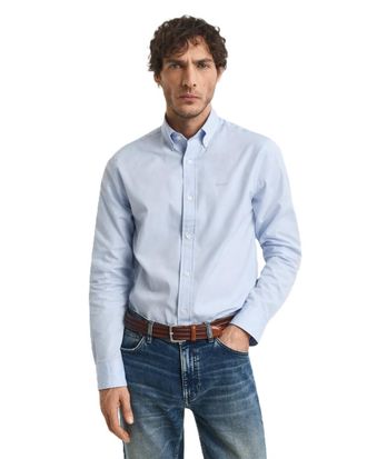 GANT Herren Reg Pinpoint Oxford Shirt Klassisches Hemd, Marine, XL EU
