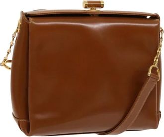 Gucci Pre-owned Cuir sacs-gucci - Femme - Pre-owned - Brun - Taille: ONE Size