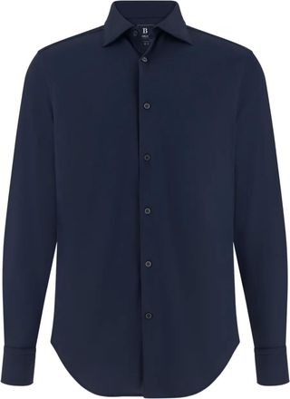 Boggi Milano slim fit collar shirt - Blau