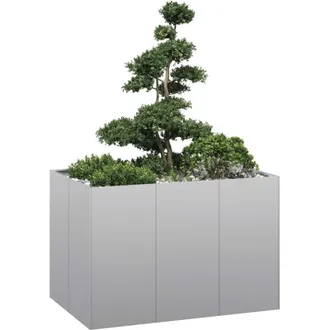 vidaXL Jardini&egrave;re 120x80x80 cm acier galvanis&eacute; - Vidaxl