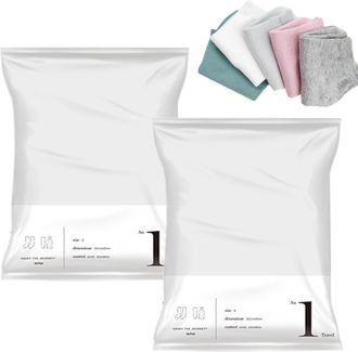 Generic Kompressionstaschen - Komprimierungsspeicherbeutel | Reisevakuumbeutel | Kompressionstaschen f&uuml;r Reisen | 2x -Raumsparungen f&uuml;r Zipper -Aufbewahrungsb