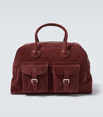 Brunello Cucinelli Weekender aus Veloursleder