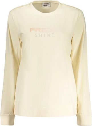 Freddy Femme, Tops, Beige, Taille: 38 FR T-shirt &agrave; manches longues