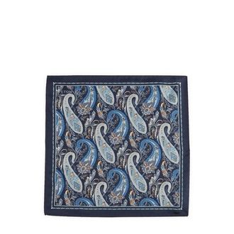 Eton Pochette imprim&eacute;e en soie