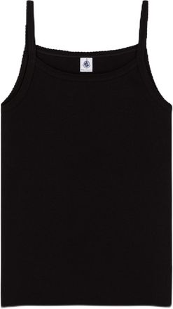 Petit Bateau Damen A0D18 Hemd mit Trägern, Schwarz, L