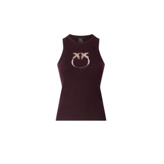 Pinko Pinko, Femme, Tops, Violet, Taille: 42 FR Hauts sans manches