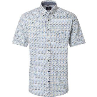 Casamoda Chemise Short Sleeves Dots Bleu