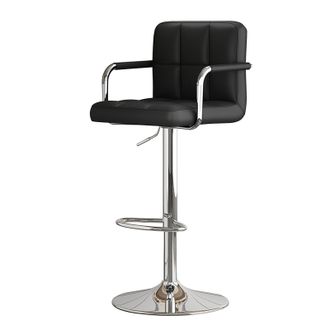 Generic Verstellbare Drehhocker mit R&uuml;ckenlehne und Armlehnen, K&uuml;chenhocker, hohe Esszimmerst&uuml;hle f&uuml;r Bar und K&uuml;che/61-81 cm