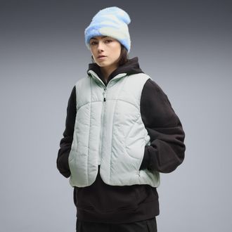 Puma TECH SENSE Pufferweste Damen, Kleidung, Gr&uuml;n, XL