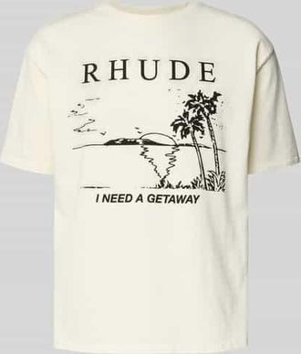 Rhude Regular Fit T-Shirt mit Logo-Print