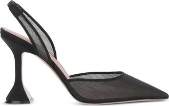 Amina Muaddi 95mm Holli Slingback Pumps