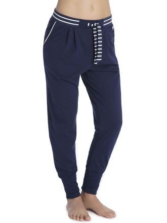 Short Stories Damen Pants Long Schlafanzughose, Blau (Ultimate Blue 50279.0), 44 (Herstellergröße: XL)