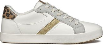 Geox Woman D BLOMIEE Cupsole/Vulcanized Optic White/Silver 40_EU