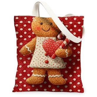 Generic Sacs fourre-tout en toile de pain d&eacute;pices, sacs d&eacute;picerie r&eacute;utilisables, sacs d&eacute;picerie r&eacute;utilisables, &agrave; pois l&eacute;gers et lavables avec bandouli&egrave;re Ca, 