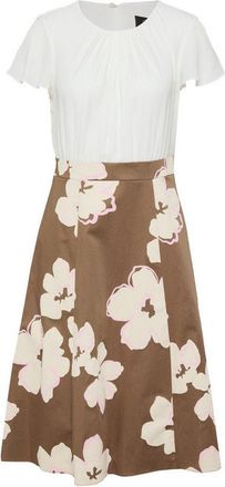 s.Oliver Midikleid Kleid Elegantes Etuikleid mit Popeline-Rock