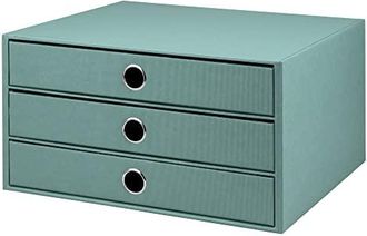 R&ouml;ssler Selection Papier 1524452383 - S.O.H.O. 3er Schubladenbox f&uuml;r DIN A4, mit Griffloch, Opal, 343 x 250 x 185 mm, 1 St&uuml;ck