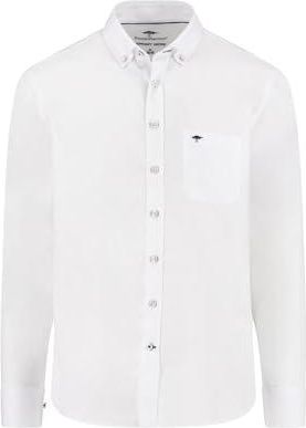 Fynch-Hatton Weiches Oxford Hemd aus Baumwolle White/S Chemise à Bouton Bas, Blanc, S Hommes