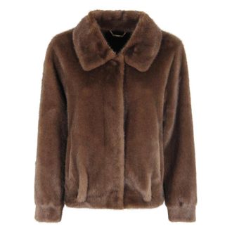 Seventy Faux Fur Jacket - - Jackets - Damen - Braun - XS