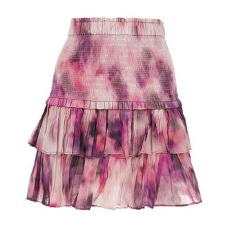 Isabel Marant Naomi Minirock mit R&uuml;schen - - Skirts - Damen - Rosa - M