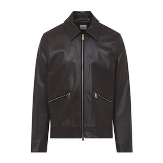 Paul Smith Regular Fit Lederjacke - - Jackets - Herren - Braun - M