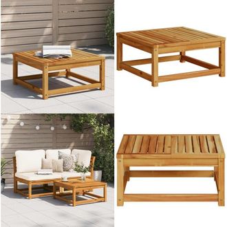 vidaXL Vidaxl - Table de jardin 63x63x30 cm bois dacacia solide - Table De Jardin - Mobilier De Jardin - Acacia Massif - Table Ext&eacute;rieure - Table Patio