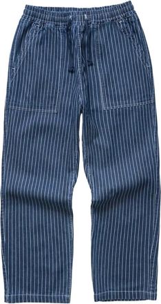 Service Works Homme, Pantalons, Bleu, Taille: XL Pantalon de Chef en Denim &agrave; Rayures