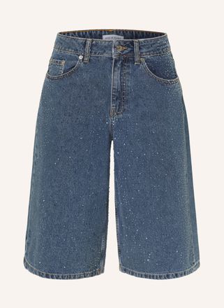 Mrs & Hugs Mrs & Hugs Jeans-Bermudas Mit Schmucksteinen blau