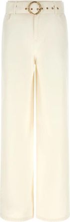 Twinset Femme, Jeans, Blanc, Taille: W28 Jean Large